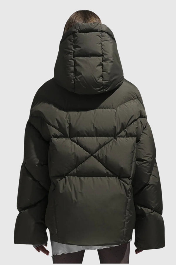 Khrisjoy Iconic Olive Down Puffer Jacket - Le Louvre