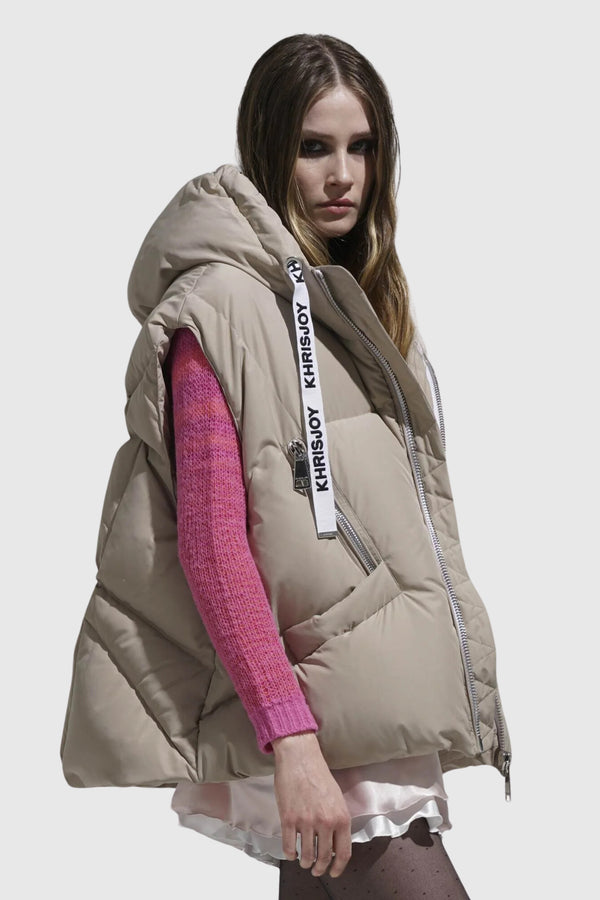 Khrisjoy Iconic Down Puffer Vest - Le Louvre